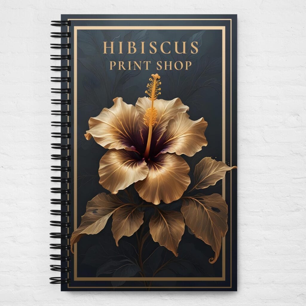 Spiral notebook – Hibiscus Print Shop